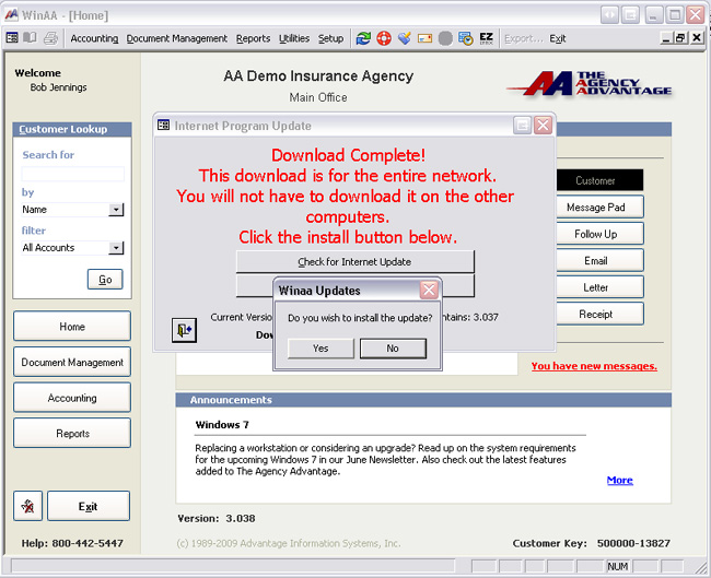Advantage Information Systems - Support Article